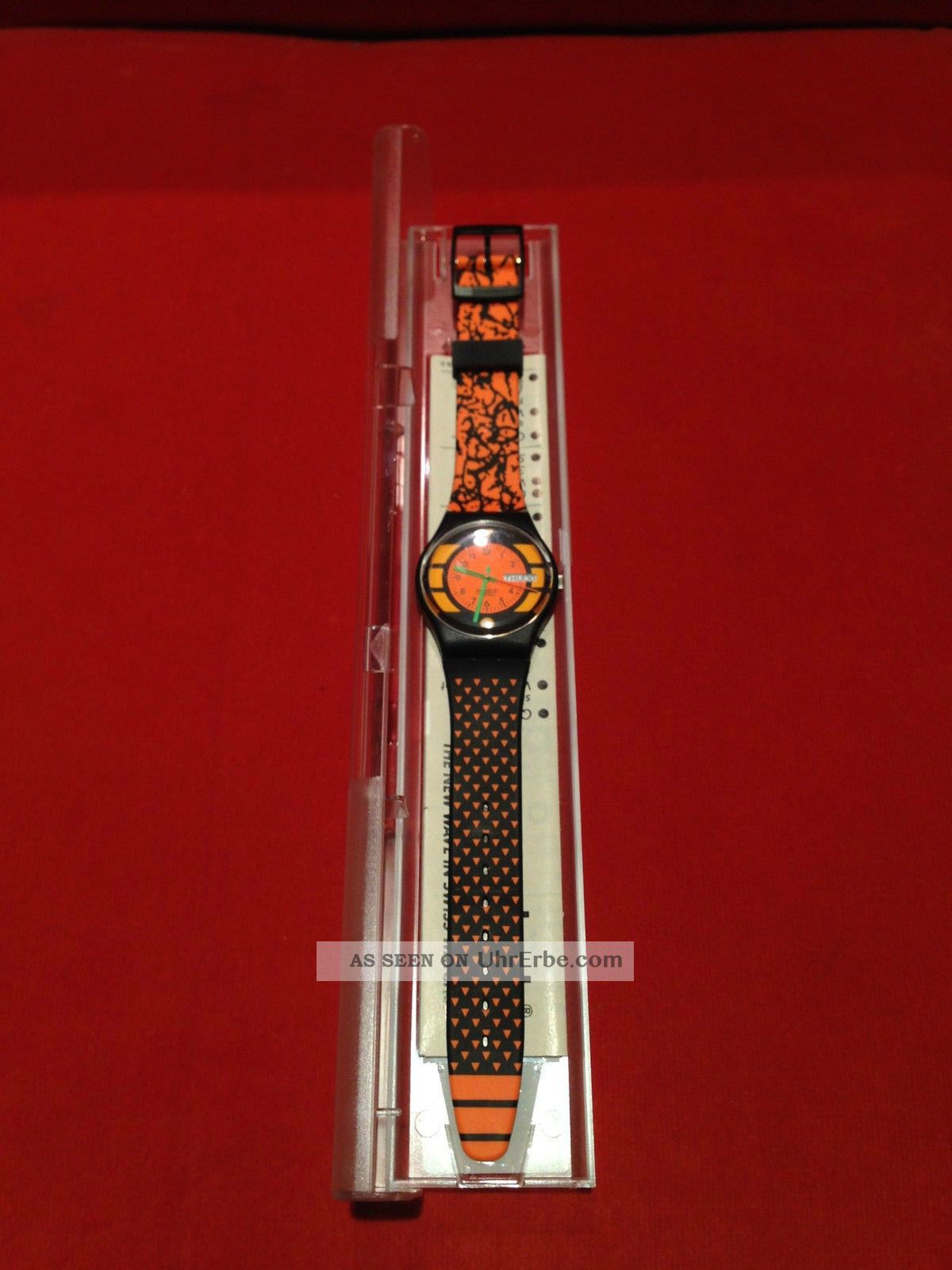Swatch Classic Gent Gb714 E Wipeout, Neu/ovp Sammler Selten 1989