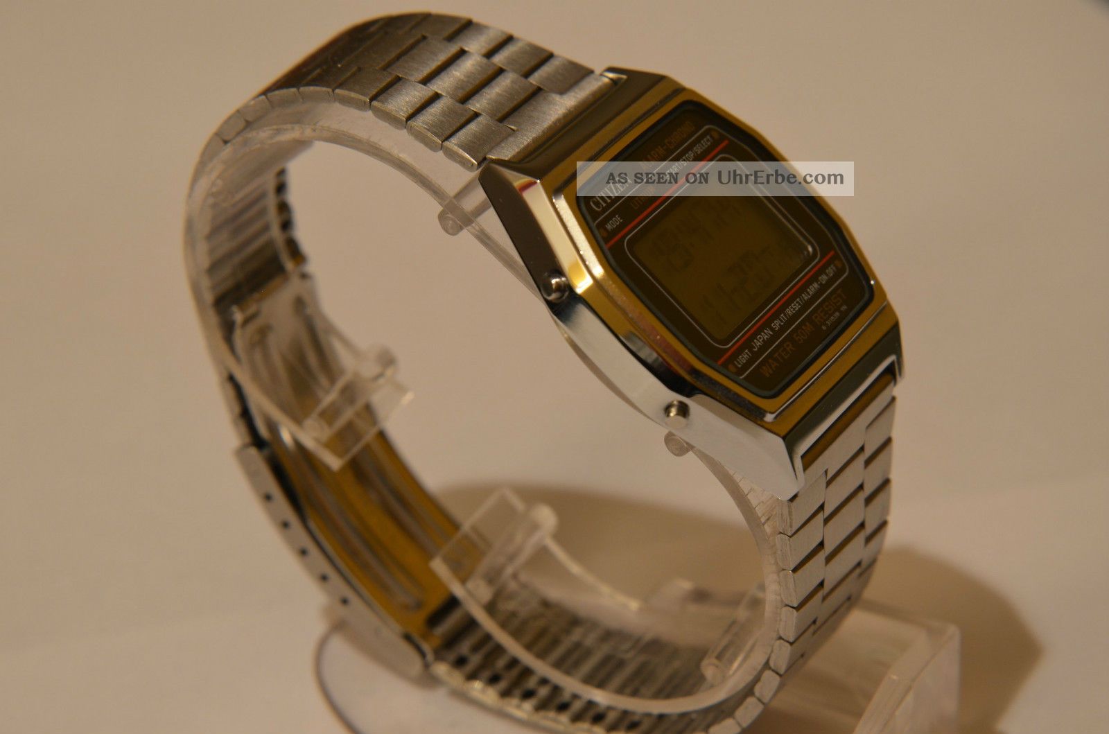 Vintage Citizen Lcd Uhr Alarm Chrono Quartz Digital 80ger Jahre