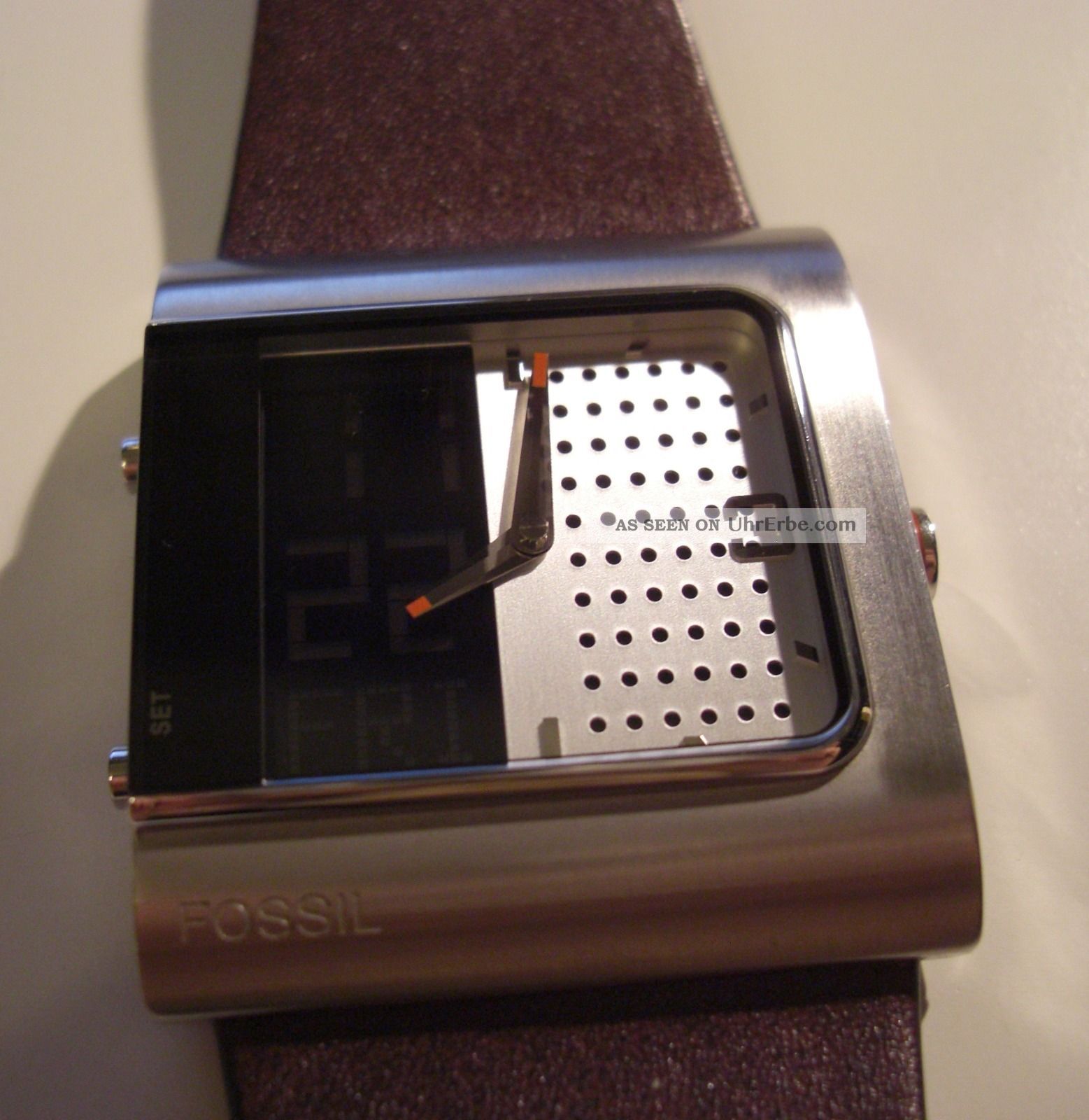 Fossil Herren - Armbanduhr Analog - Digital Leder Braun Fuel Trend ...