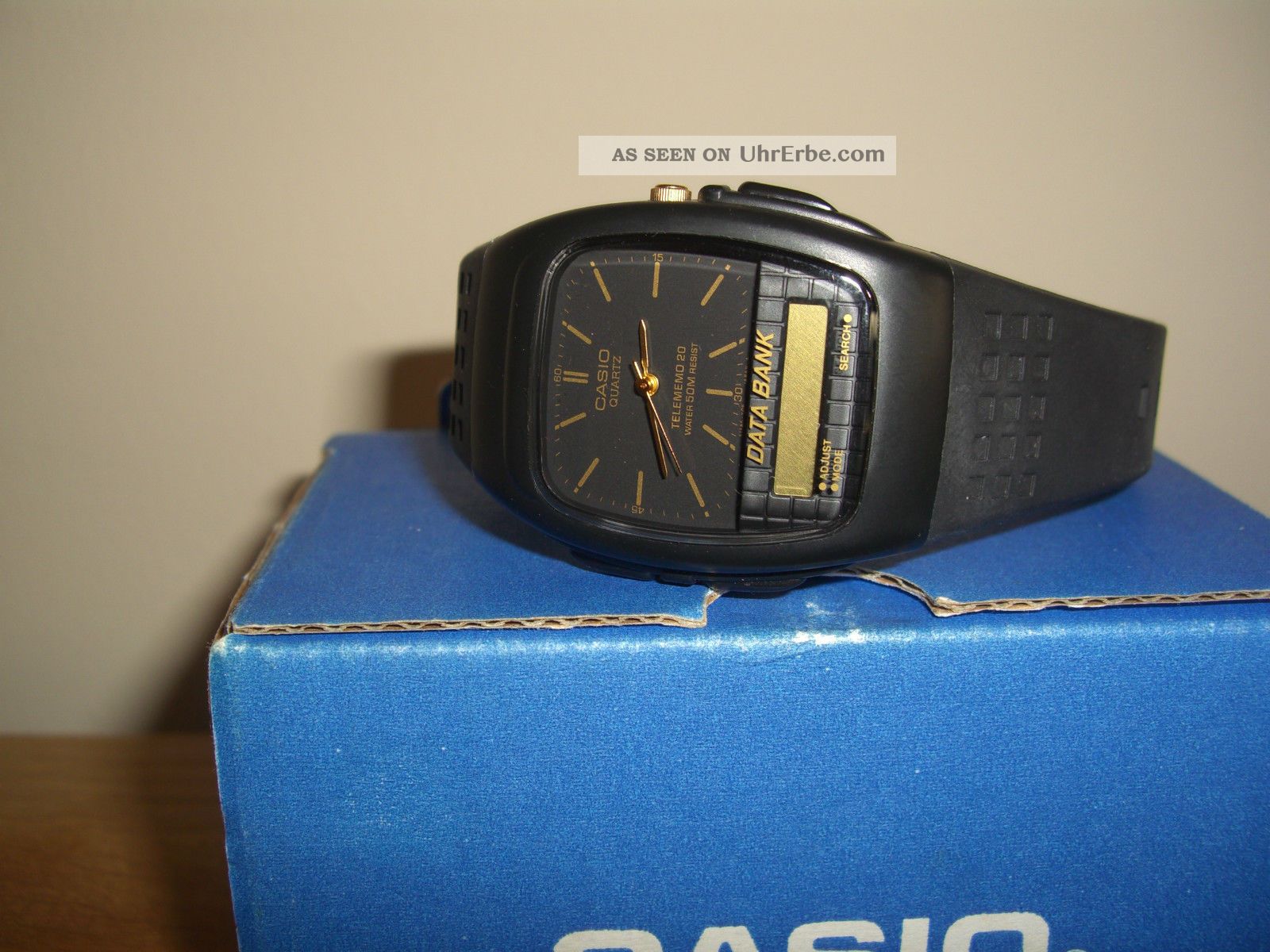 Casio Armbanduhr Data Bank Ab 30w Telememo 20 Water 50mresist