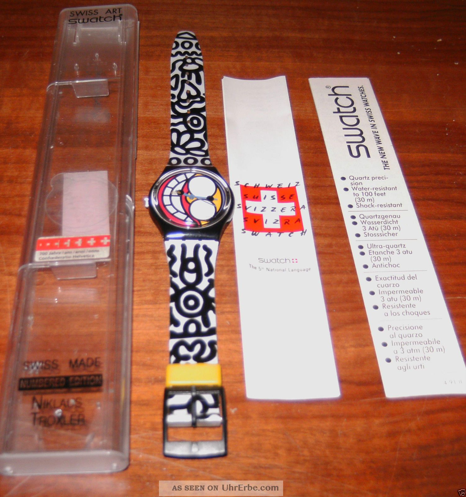 Swatch Swiss Art - Numbered Edition Nr. 803, Design: Niklaus Troxler