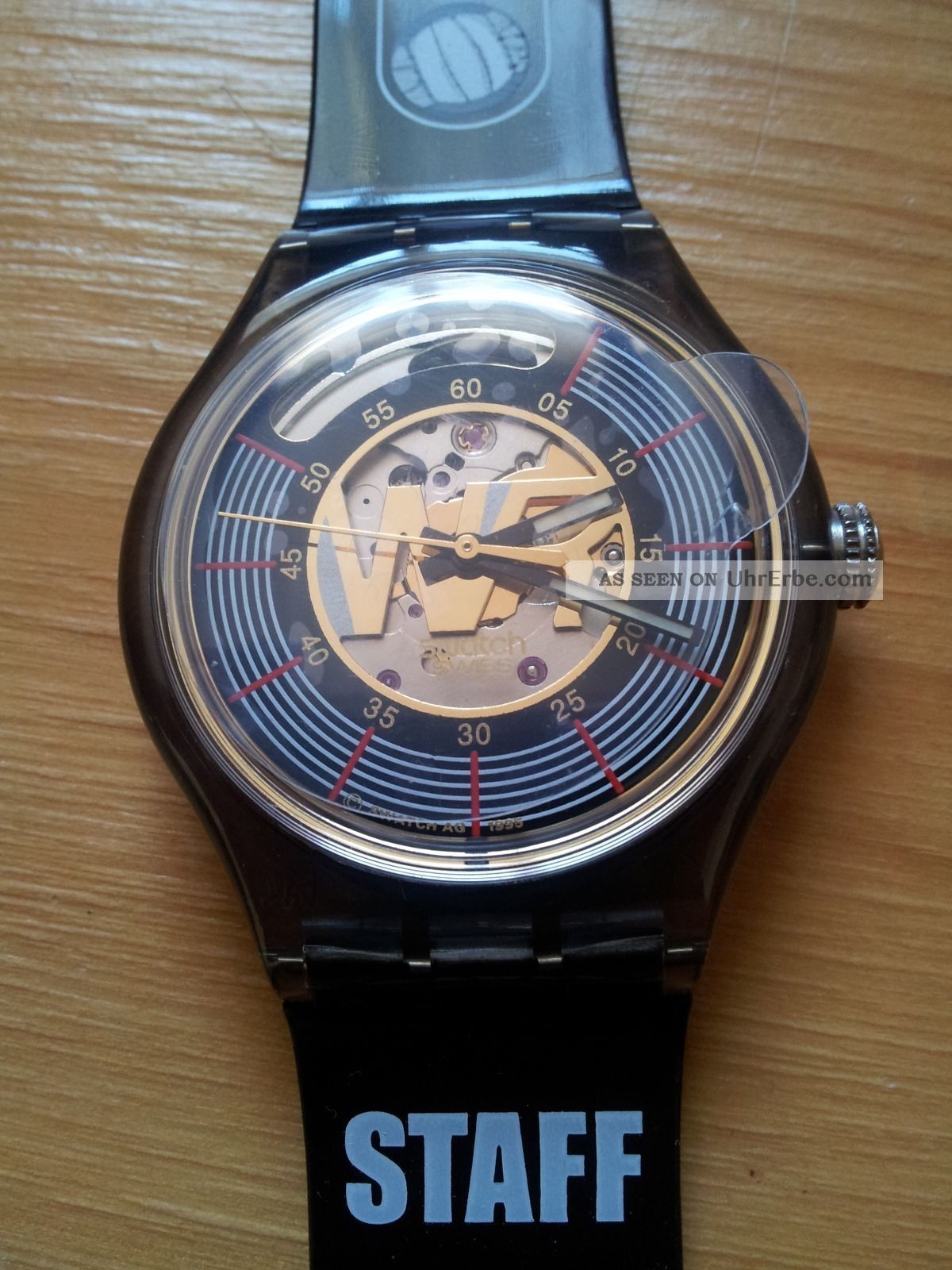 Swatch Automatik (saz106c) Edwin Moses / Fivb 07 Staff Selten Sammler