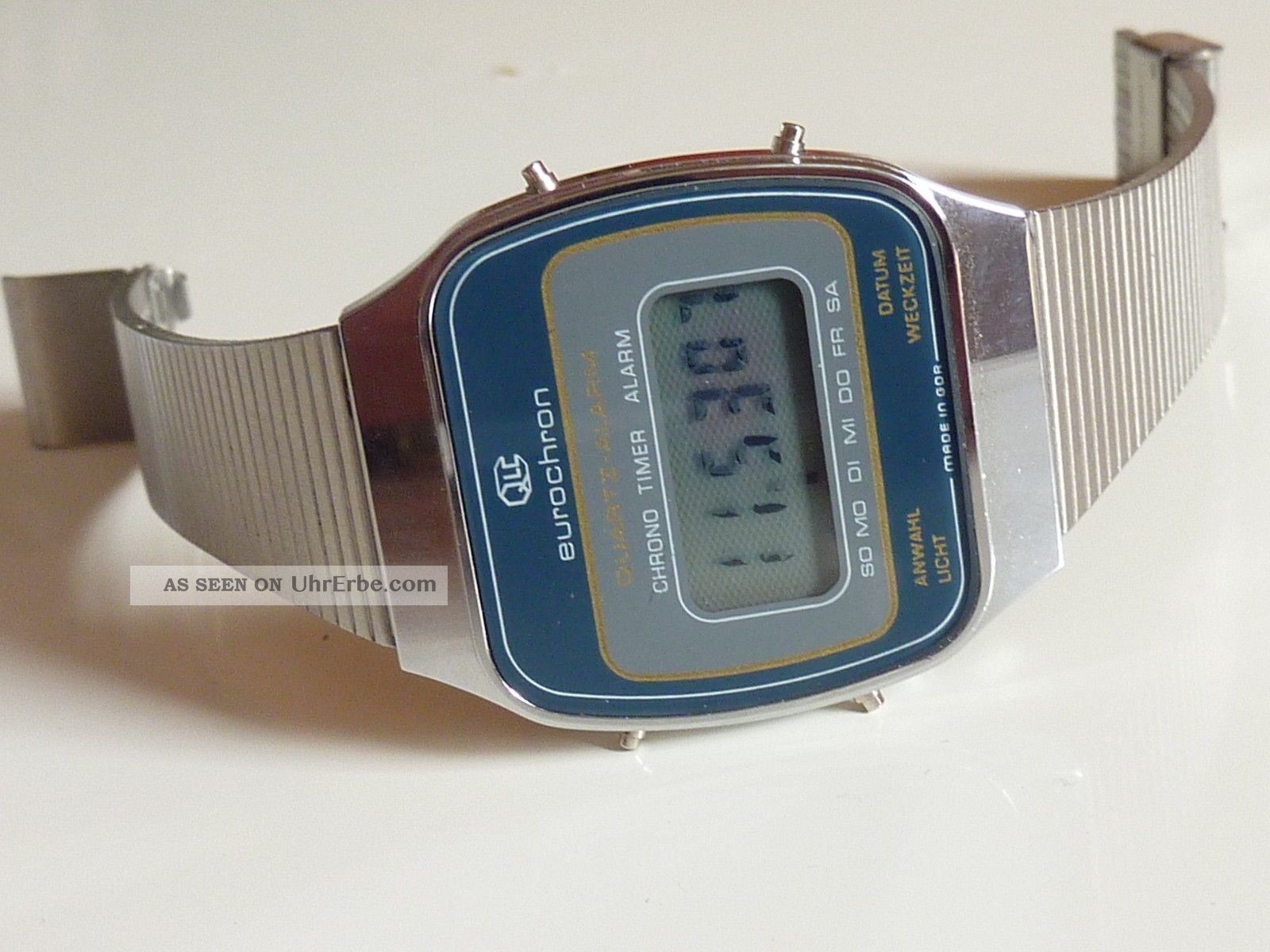 Ruhla Chronograph Digital, Ddr, Vintage 80er Jahre