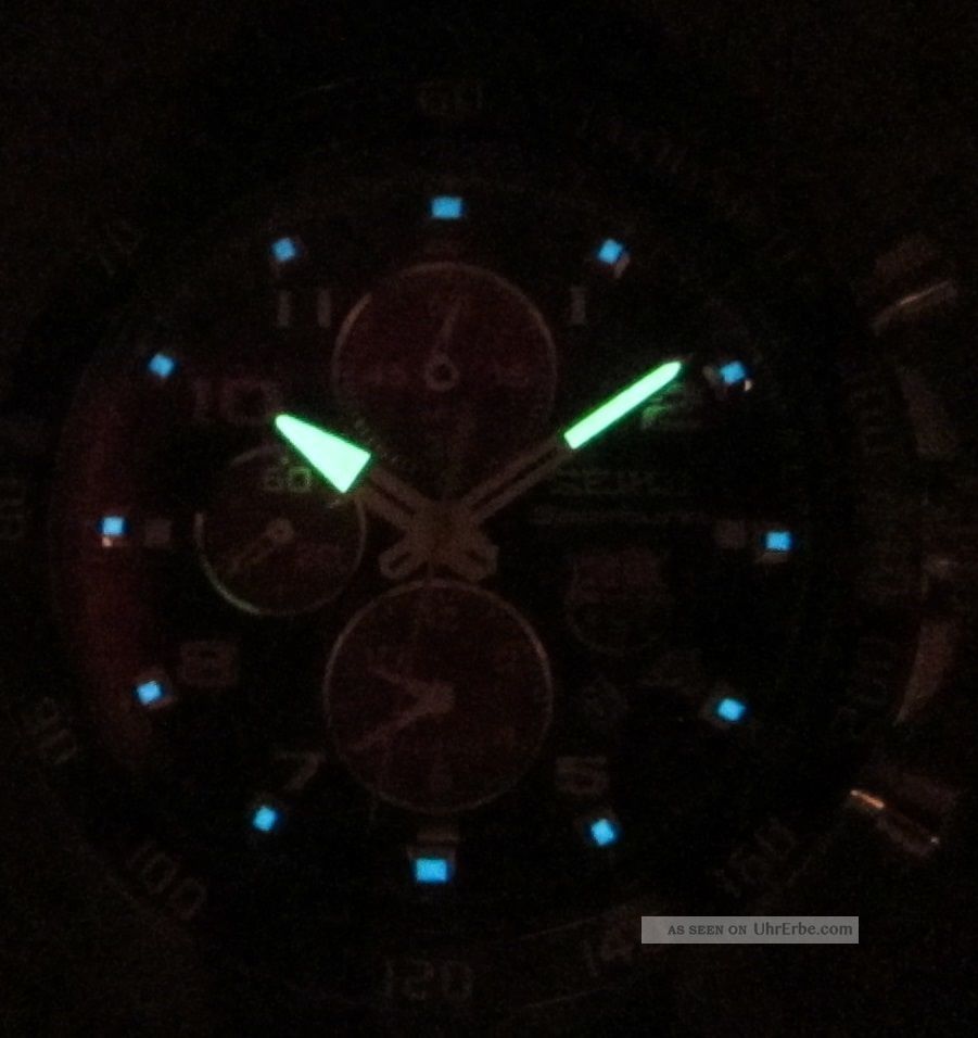 Seiko Sportura Fc Barcelona Snae75p1 Chrono Quartz Uhr Tachy Stop Datum ...