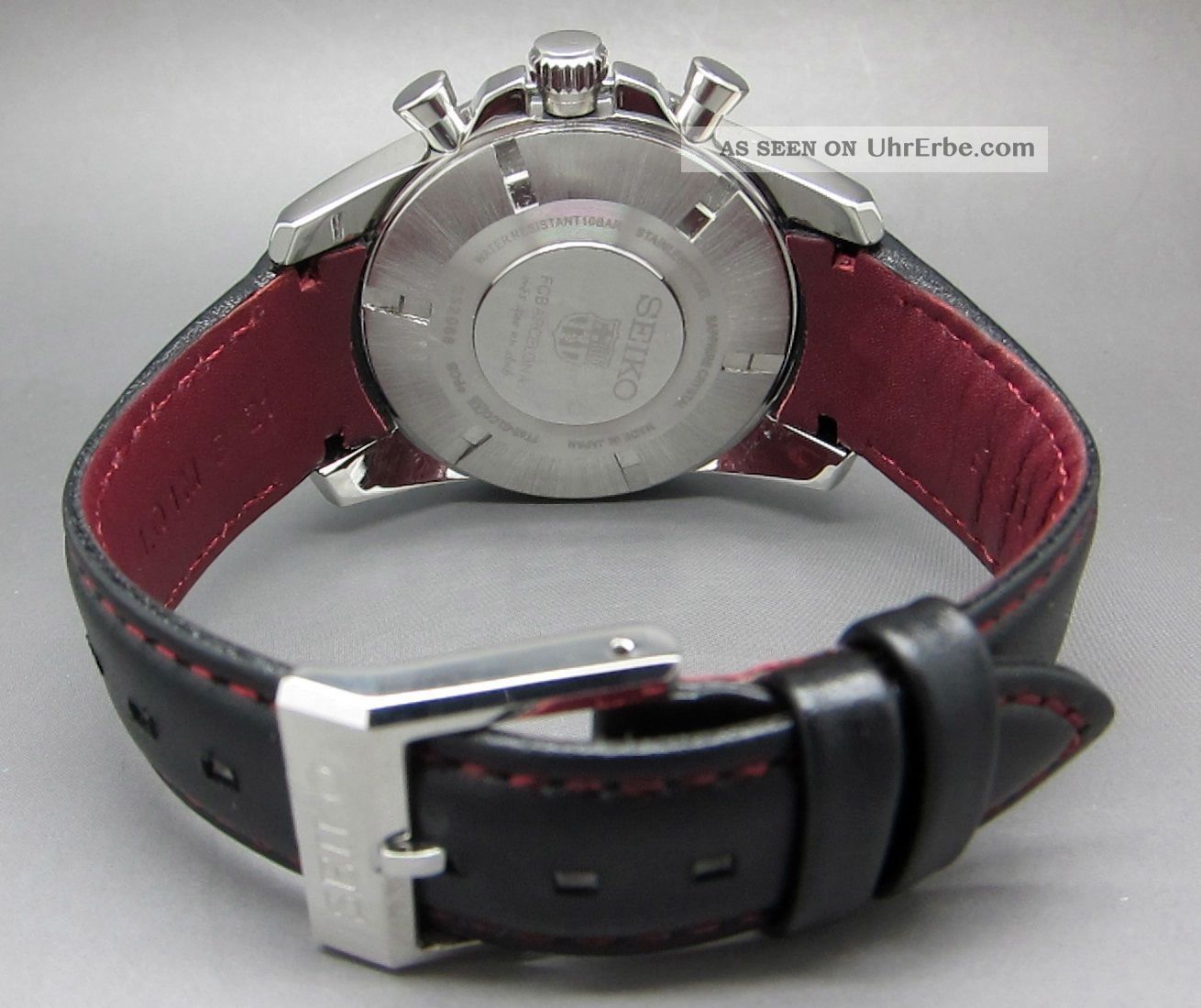 Seiko Sportura Fc Barcelona Snae75p1 Chrono Quartz Uhr Tachy Stop Datum ...