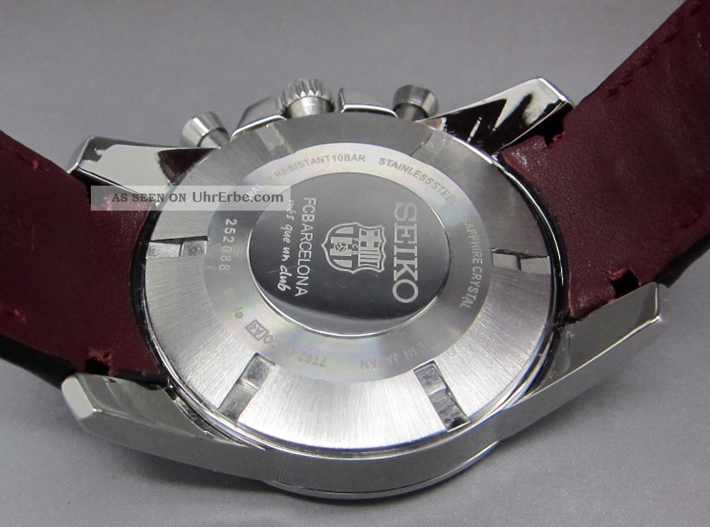 Seiko Sportura Fc Barcelona Snae75p1 Chrono Quartz Uhr Tachy Stop Datum ...