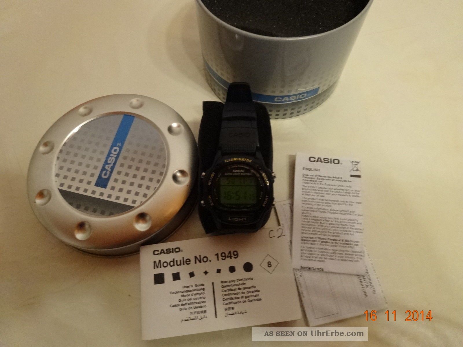 Casio Illuminator Uhr Module No. 1949