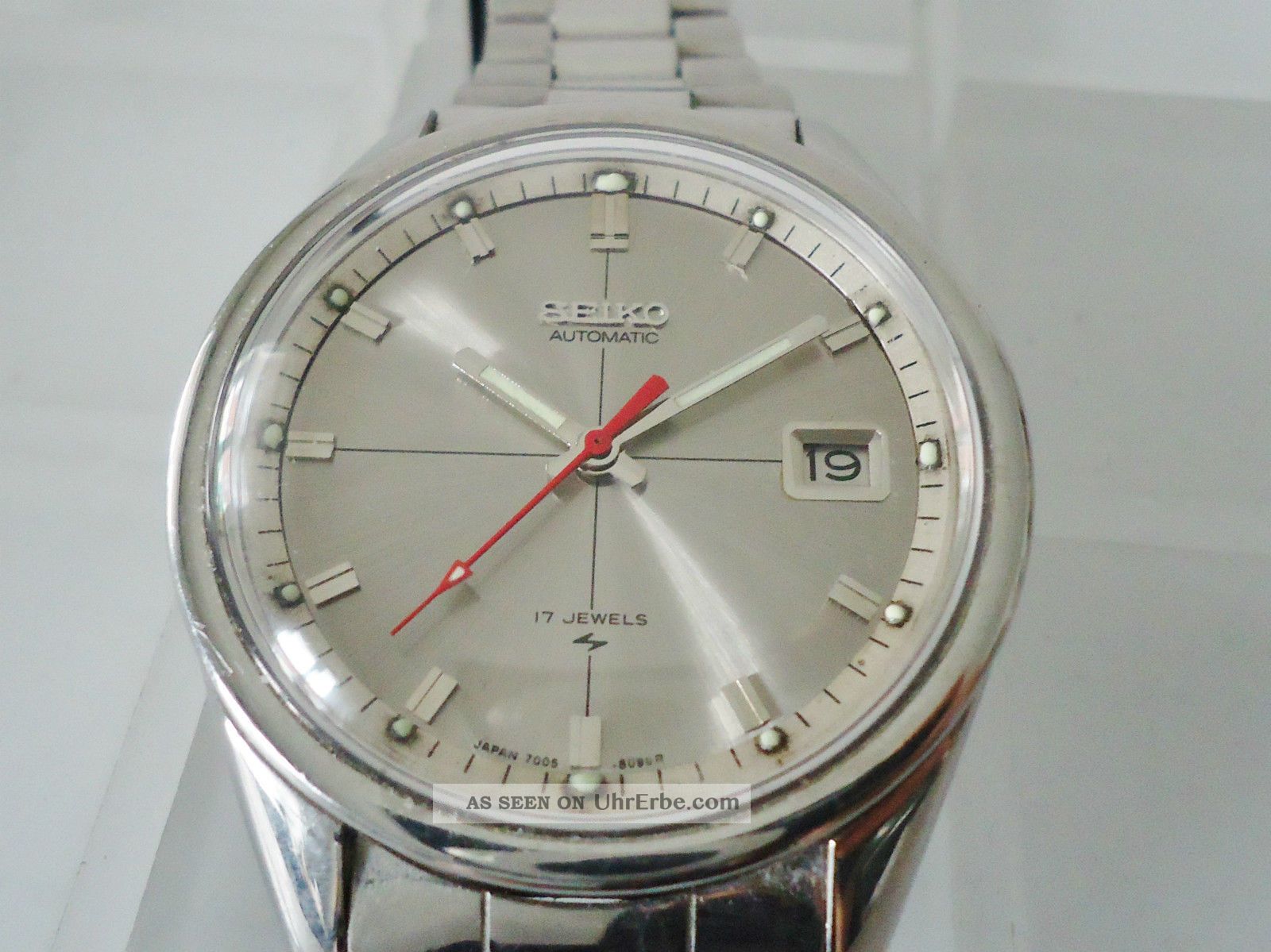 Seiko Automatic Cal 7005a Stahlgehäuse Stahlband Selten / Rare