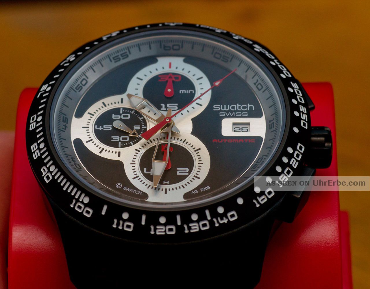 Swatch Irony Auto Chrono - Right Track Svgb400 Wie, Automatik Chronograph