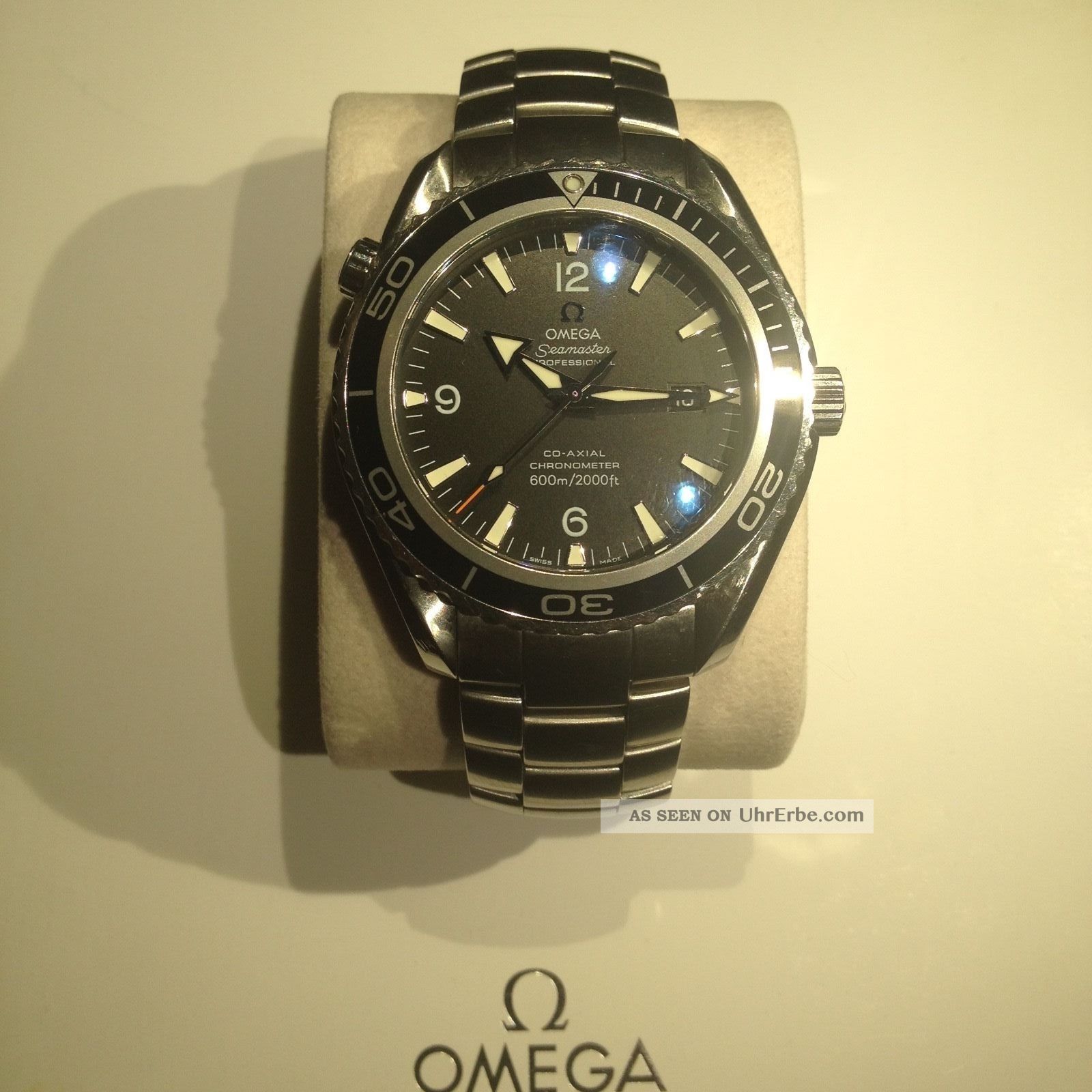 Omega Seamaster Planet Ocean Chronometer Edelstahl Herrenuhr 22005000 ...