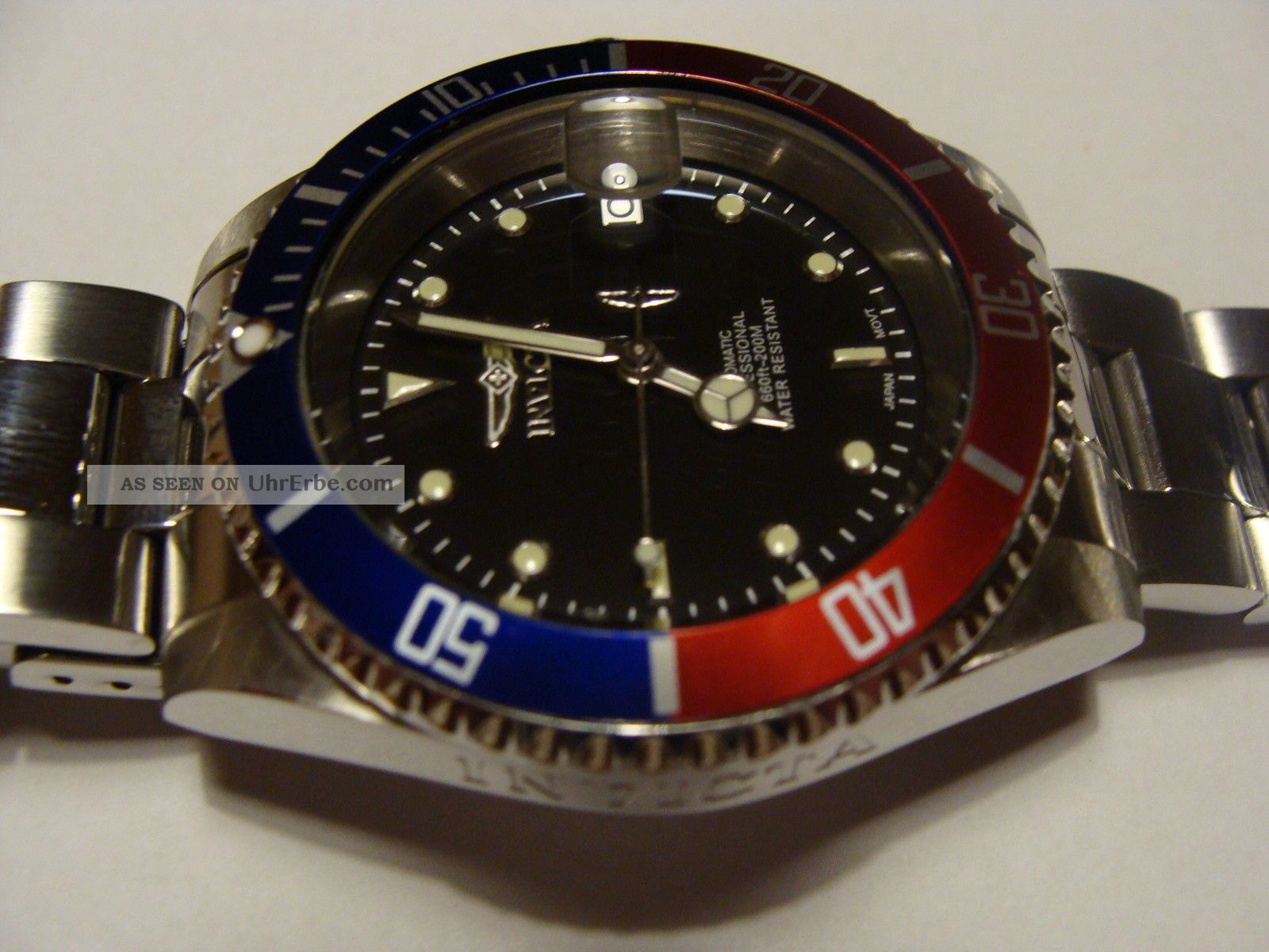 Invicta Automatik Pro Diver 8926c Ob Coin Pepsi Seiko Nh35a - Werk ...