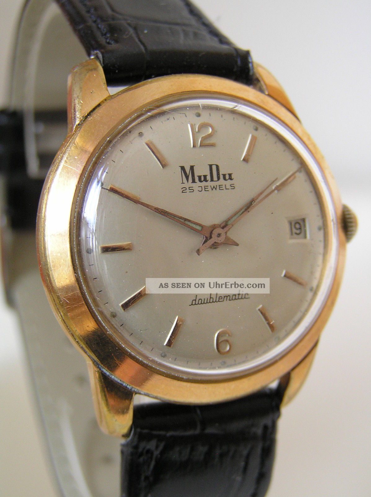 Klassische Mudu Doublematic Automatik Herrenuhr - Bidynator Felsa 692