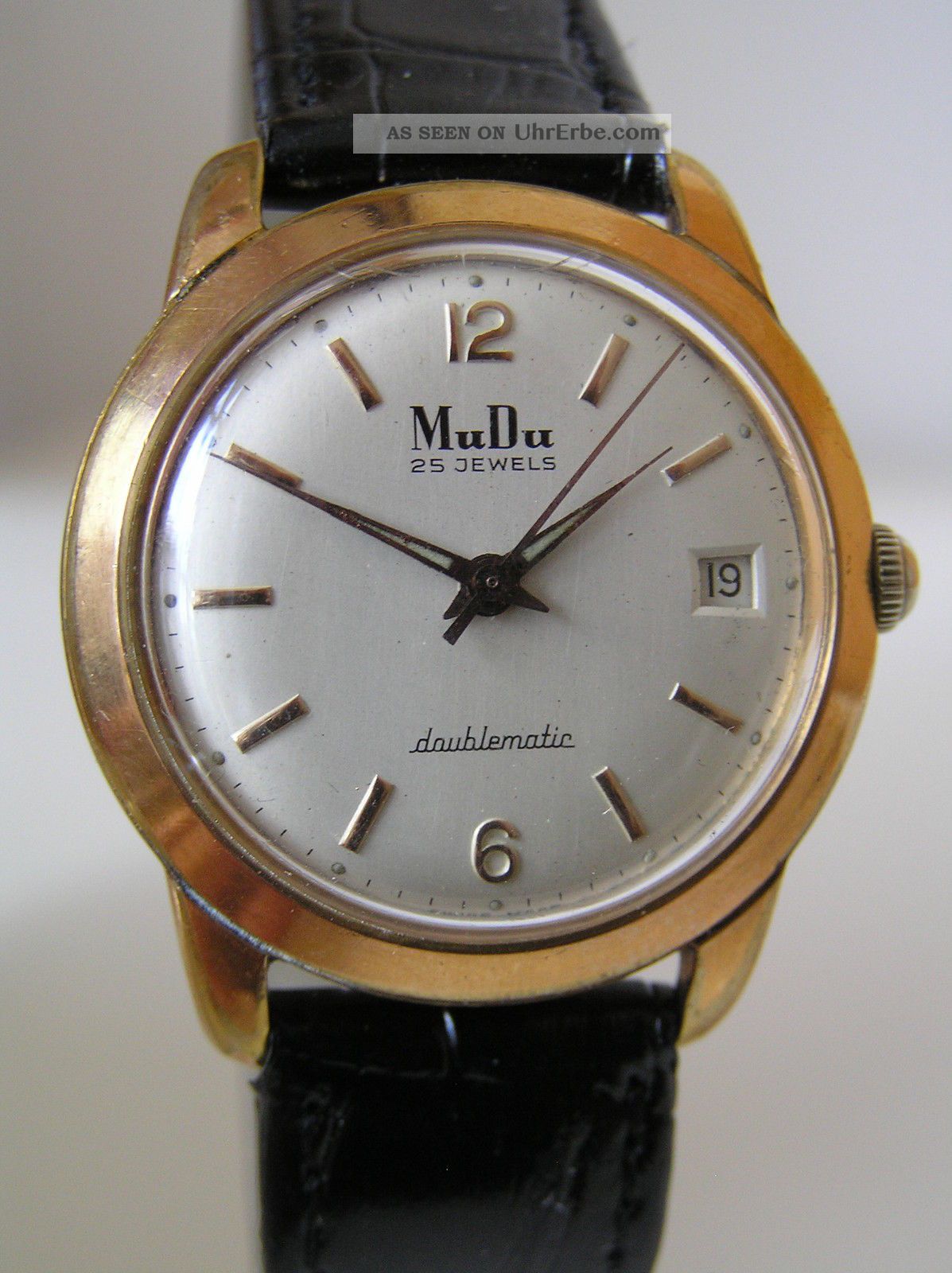 Klassische Mudu Doublematic Automatik Herrenuhr - Bidynator Felsa 692