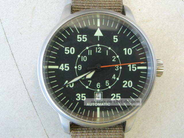 Poljot Beobachter Herrenuhr Eta - Automatik Glasboden