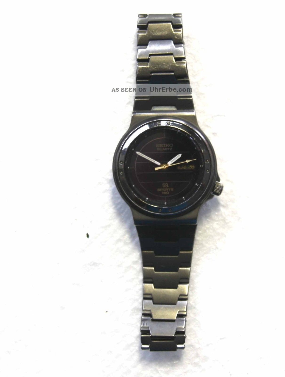 Seiko Quartz Sports 150 Armbanduhr 8523 6010 A4 Mit Metallarmband