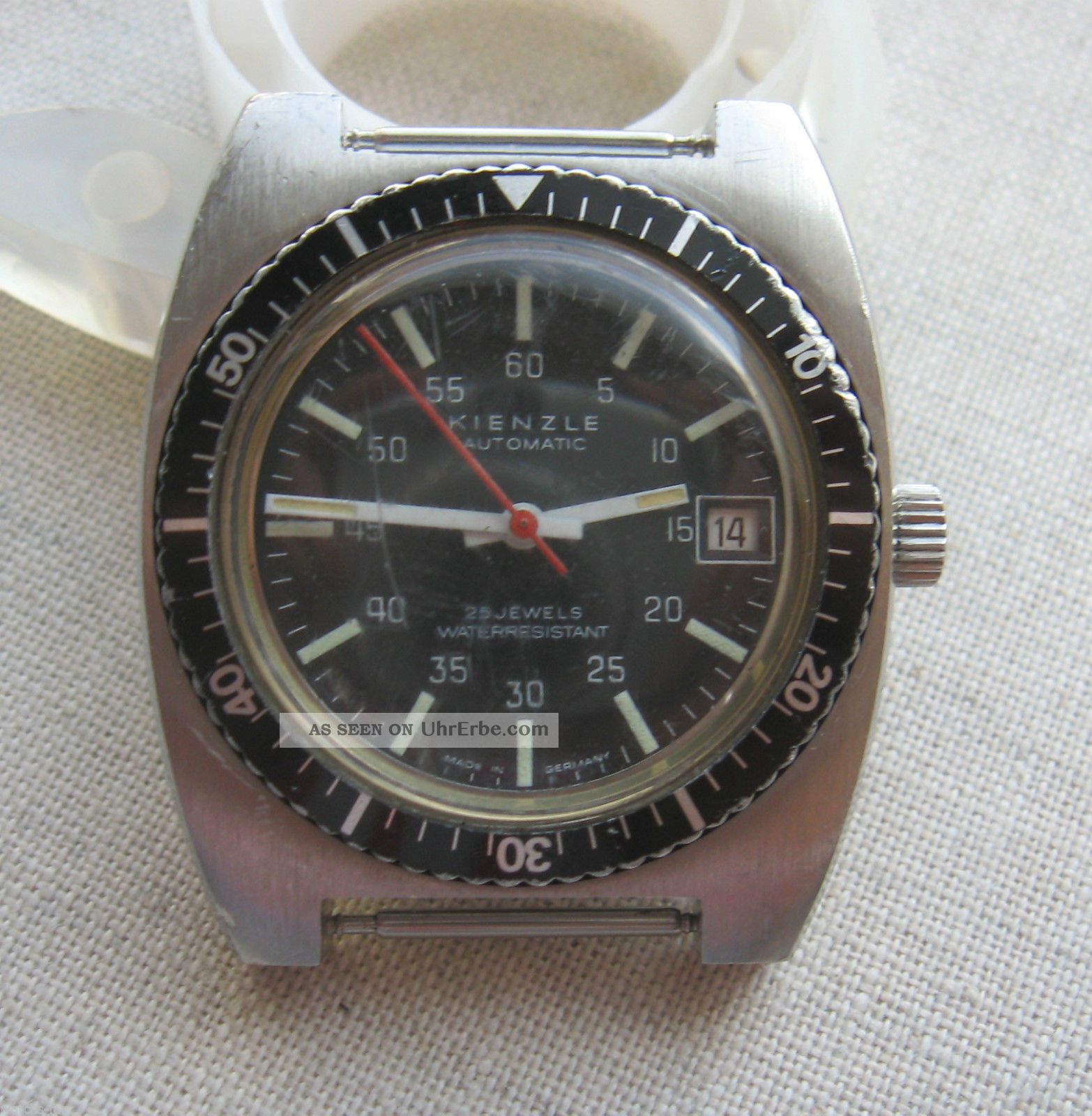 Kienzle ' 60s Automatik Taucher Uhr Stahl 25 - Jew Date Steel Automatic ...