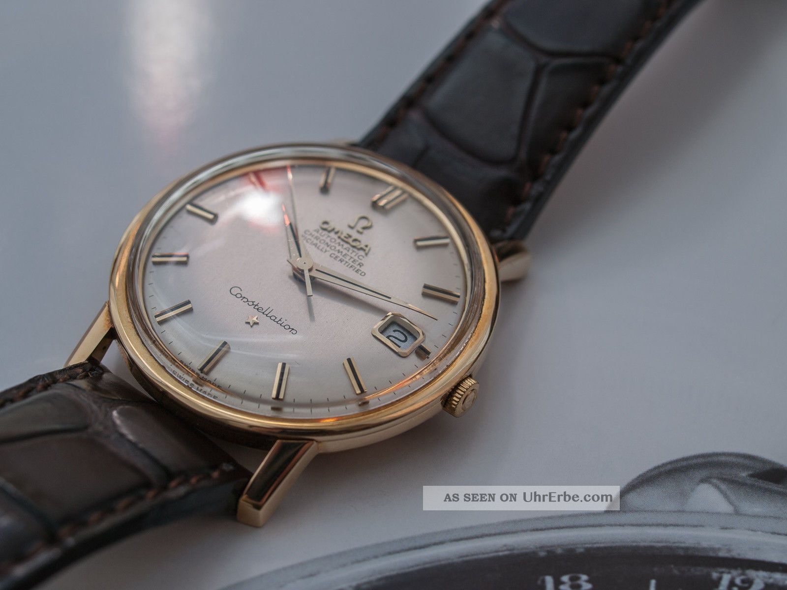 Omega Constellation Chronometer Automatik 750 / 18k Gold Herrenuhr Cal. 564