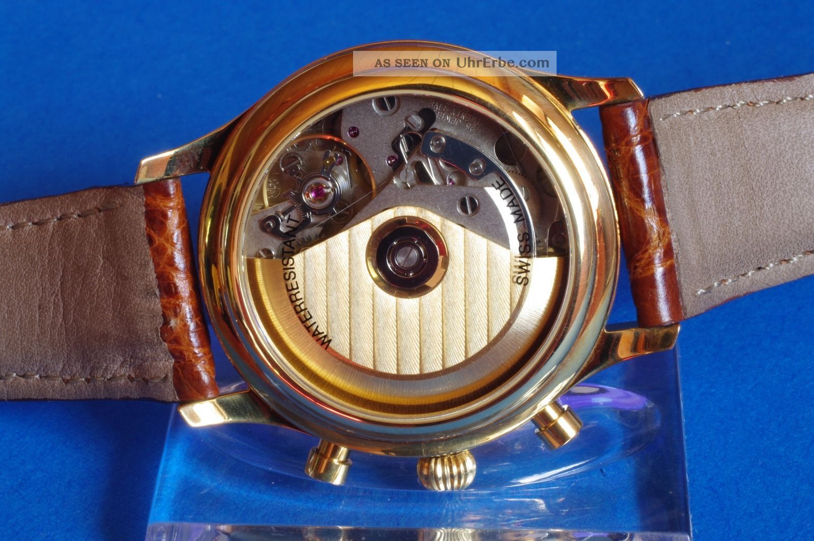 Repco Watch 18 Kt Goldchronograph Valjoux 7751. Nos