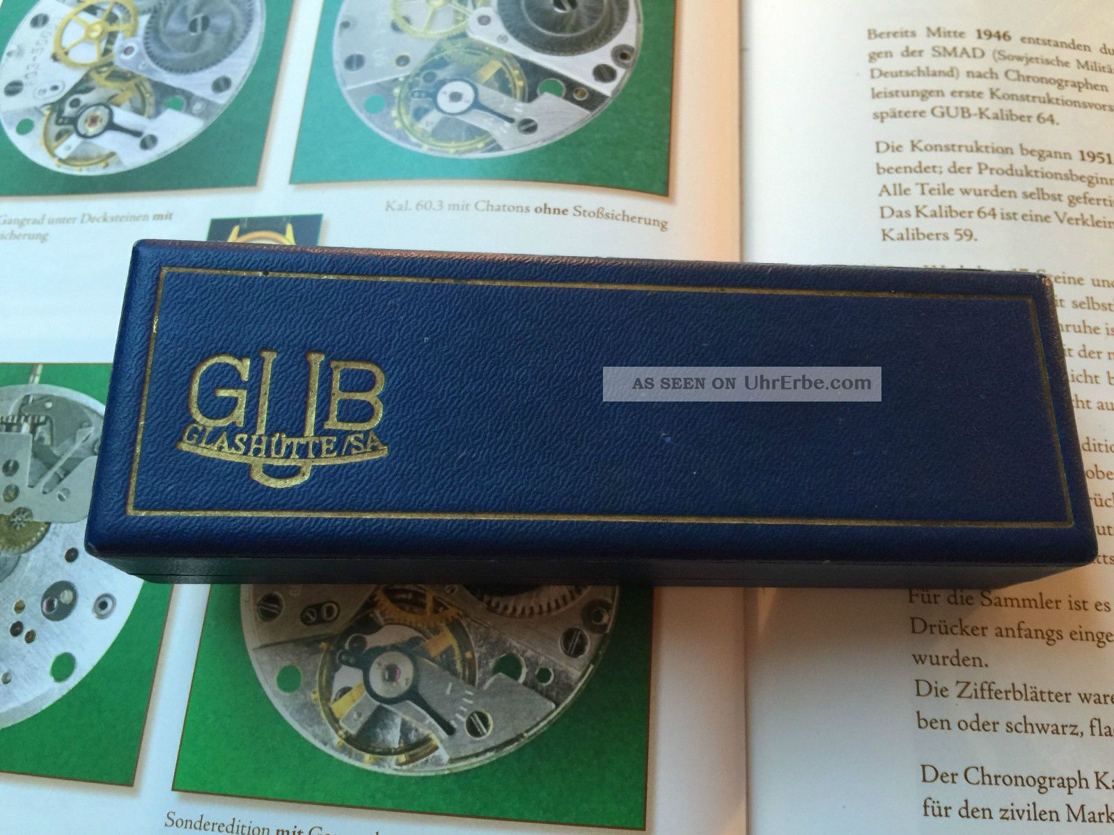 Gub Kaliber 60. 3 Glashütte Mit Box Und Zertifikat Lange & Söhne