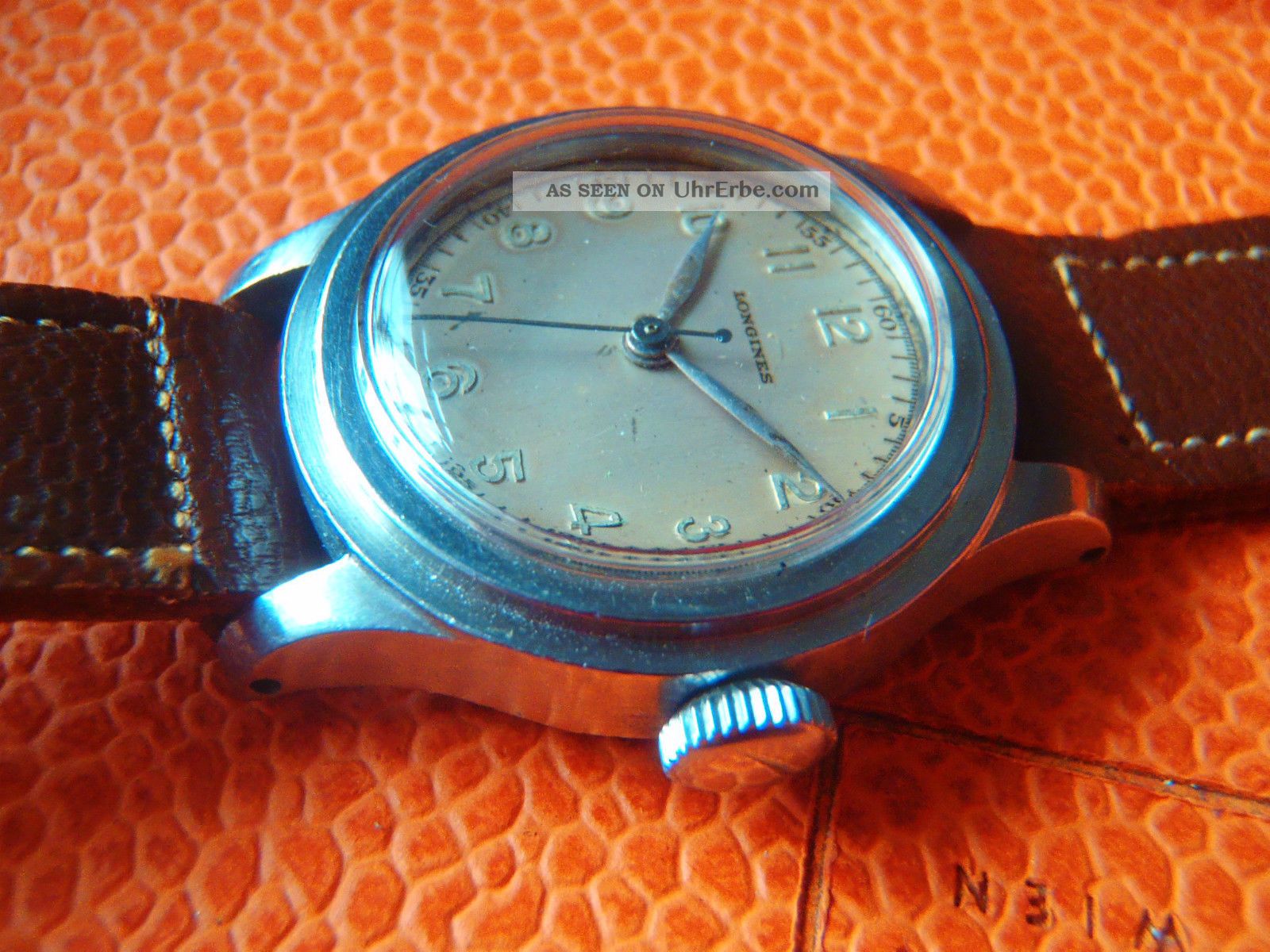 Longines Militär Military Watch With Stepped Case And Big Crown