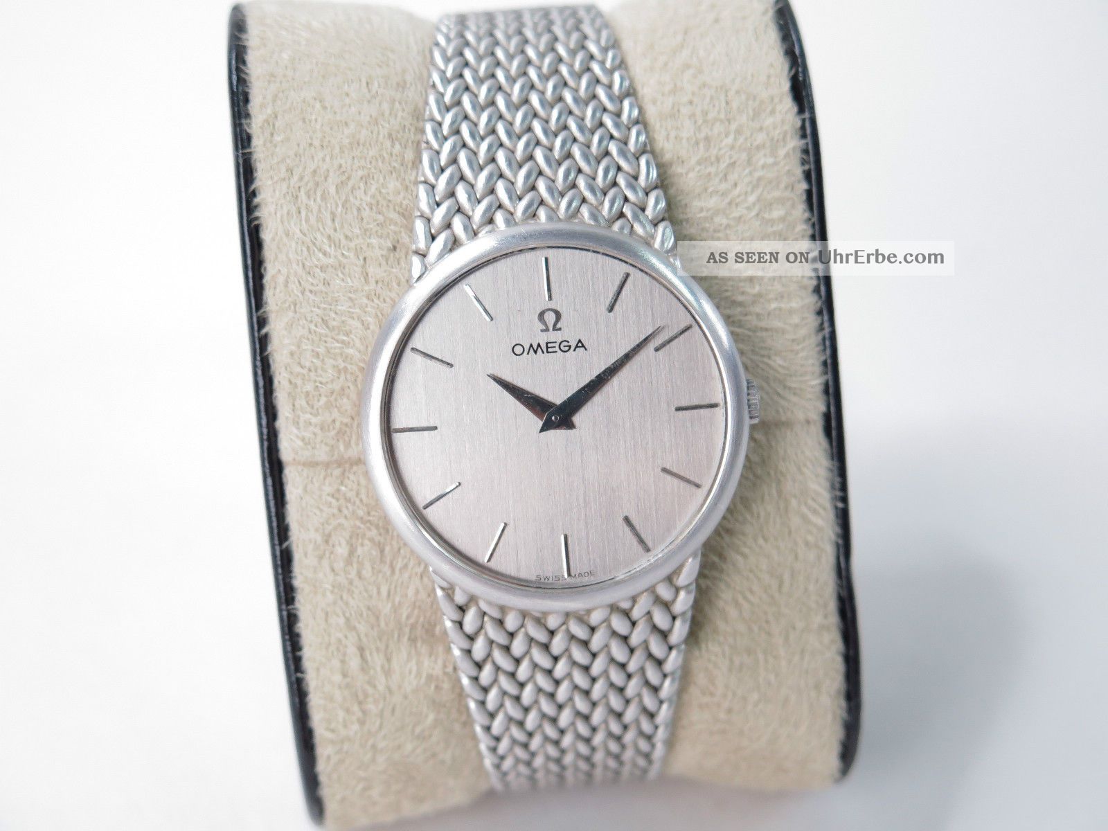 Omega 1211 Kaliber 625 Aus 14 Karat Weißgold Mit Box - Vintage Armbanduhr