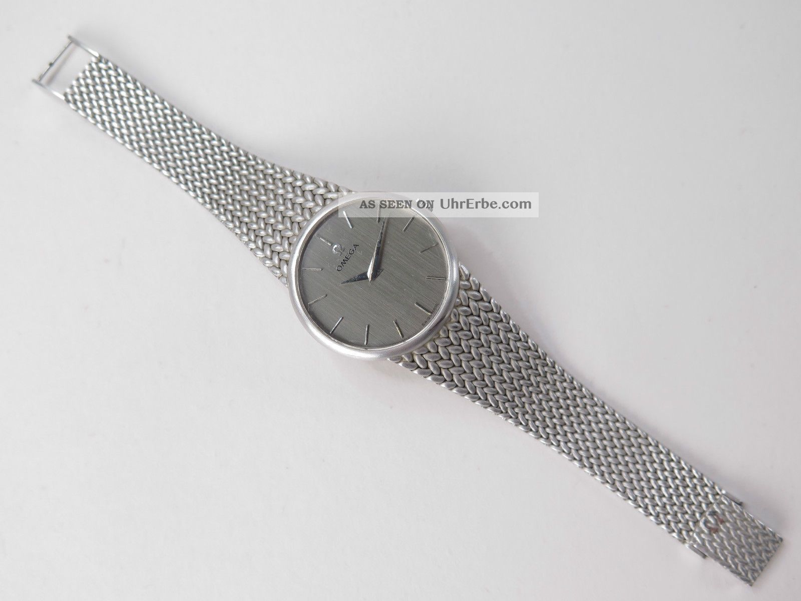 Omega 1211 Kaliber 625 Aus 14 Karat Weißgold Mit Box - Vintage Armbanduhr