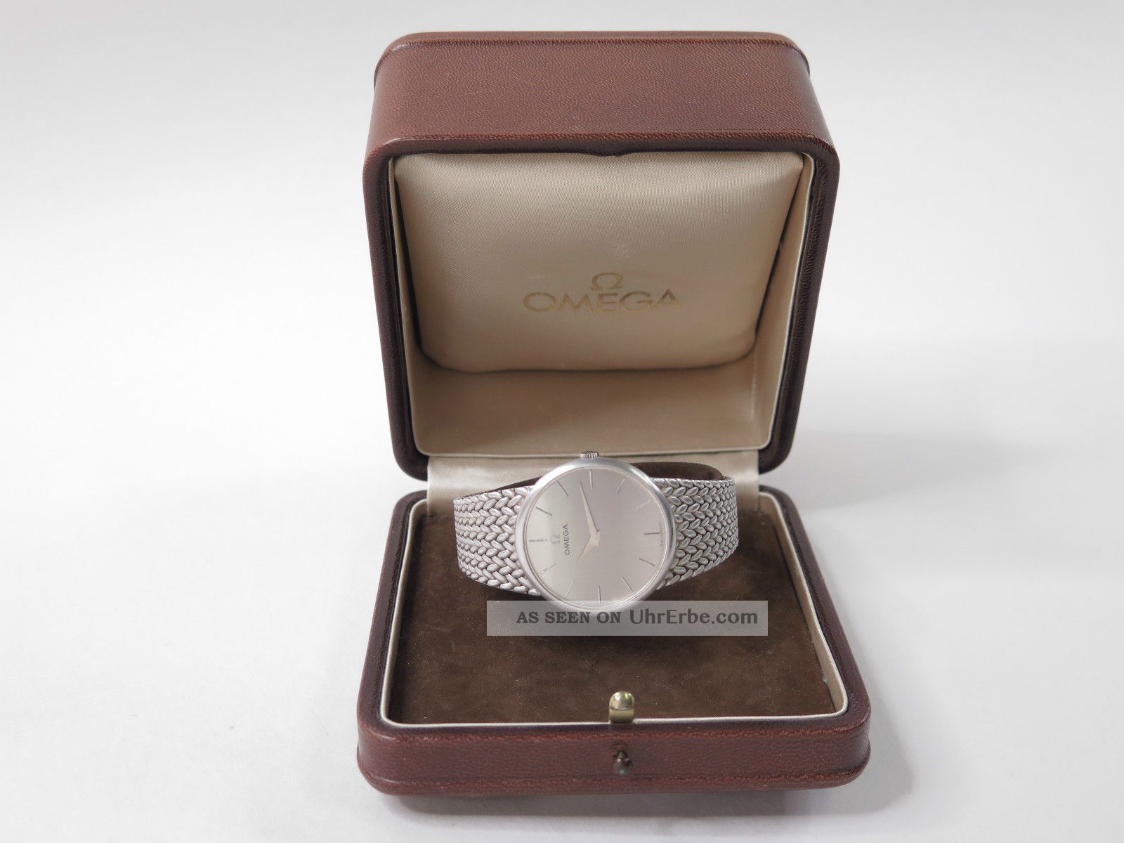 Omega 1211 Kaliber 625 Aus 14 Karat Weißgold Mit Box - Vintage Armbanduhr