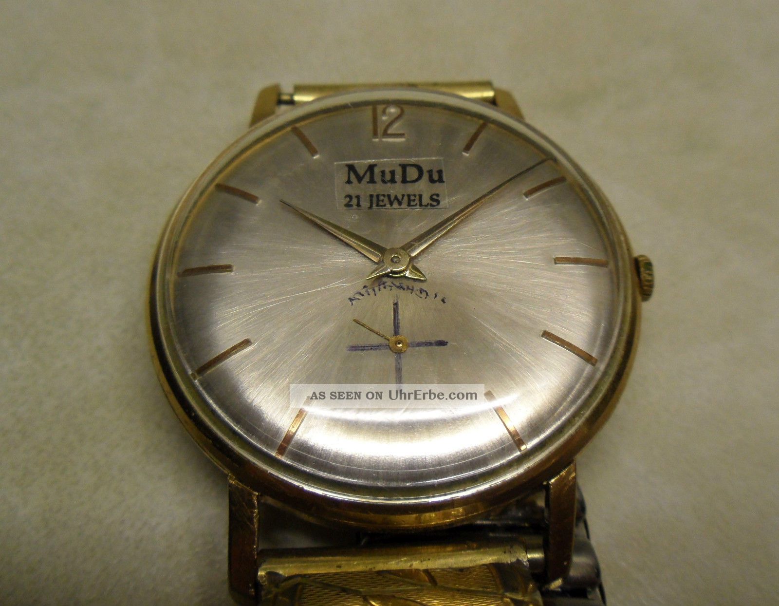 Mudu Watch Swiss 1950 Fef 310 / 21jewels Läuft Nur Kurz