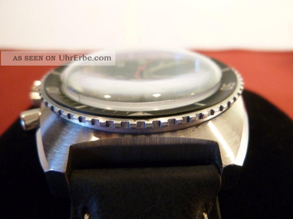 Heuer Chronograph, Handaufzug Mit Heuer - Leonidaswerk, Stahl / Leder ...