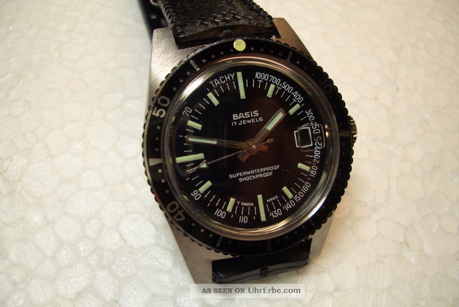 Basis Watch Swiss Diver Nos Herren Armbanduhr 70 ' Er J. Sehr Guter ...