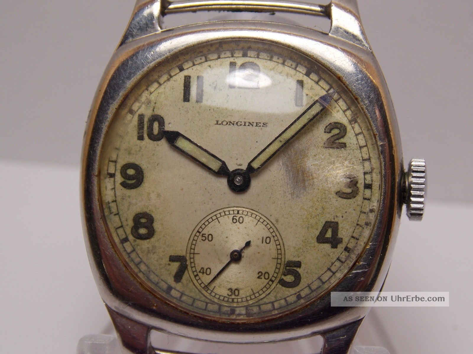 2 Antike Herren Armband Uhren Longines Und Adolph Schild Schöner Orig.