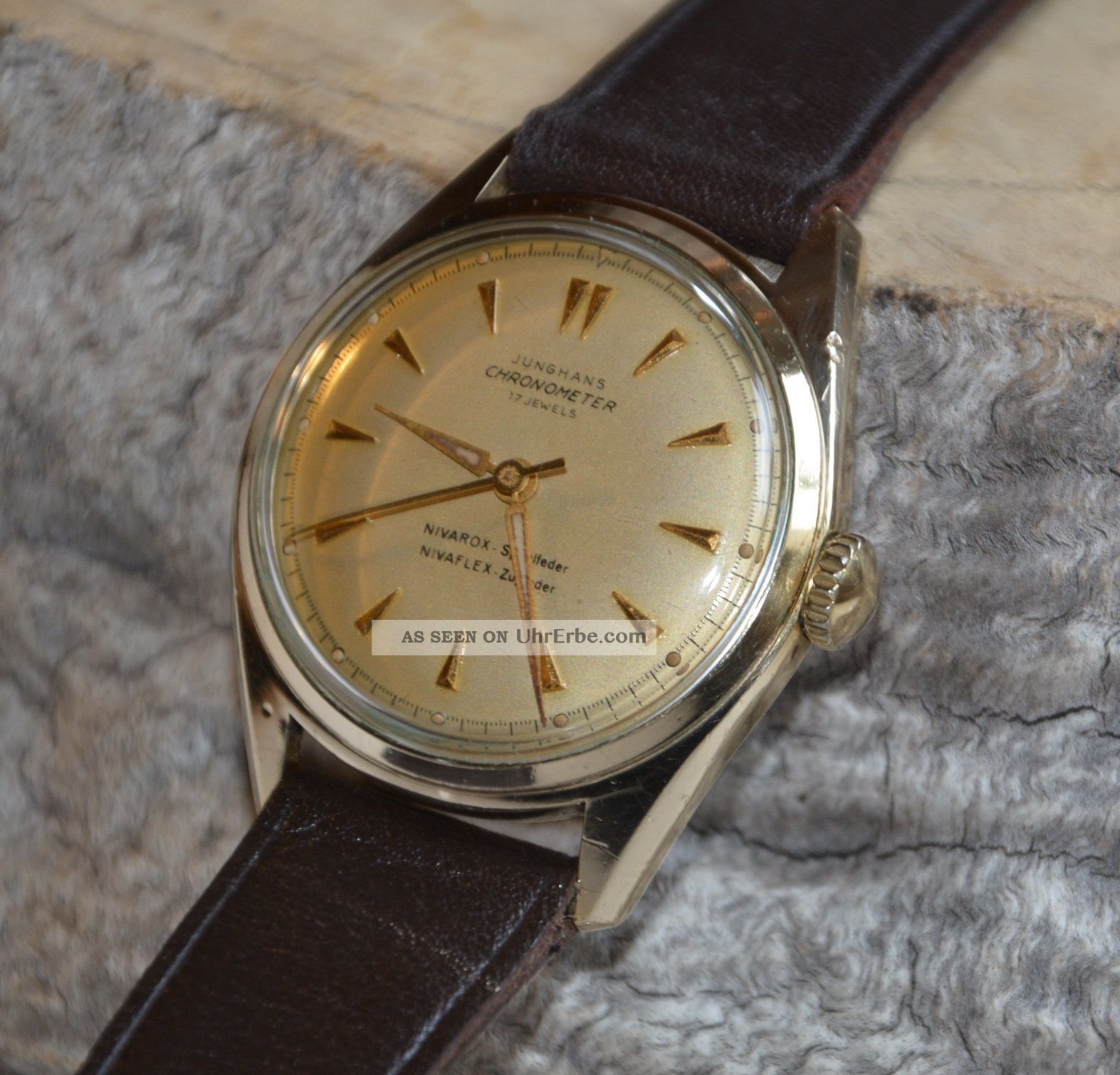 Junghans Chronometer Cal J 82/1 Herrenuhr Aus Den 1950er Jahren,