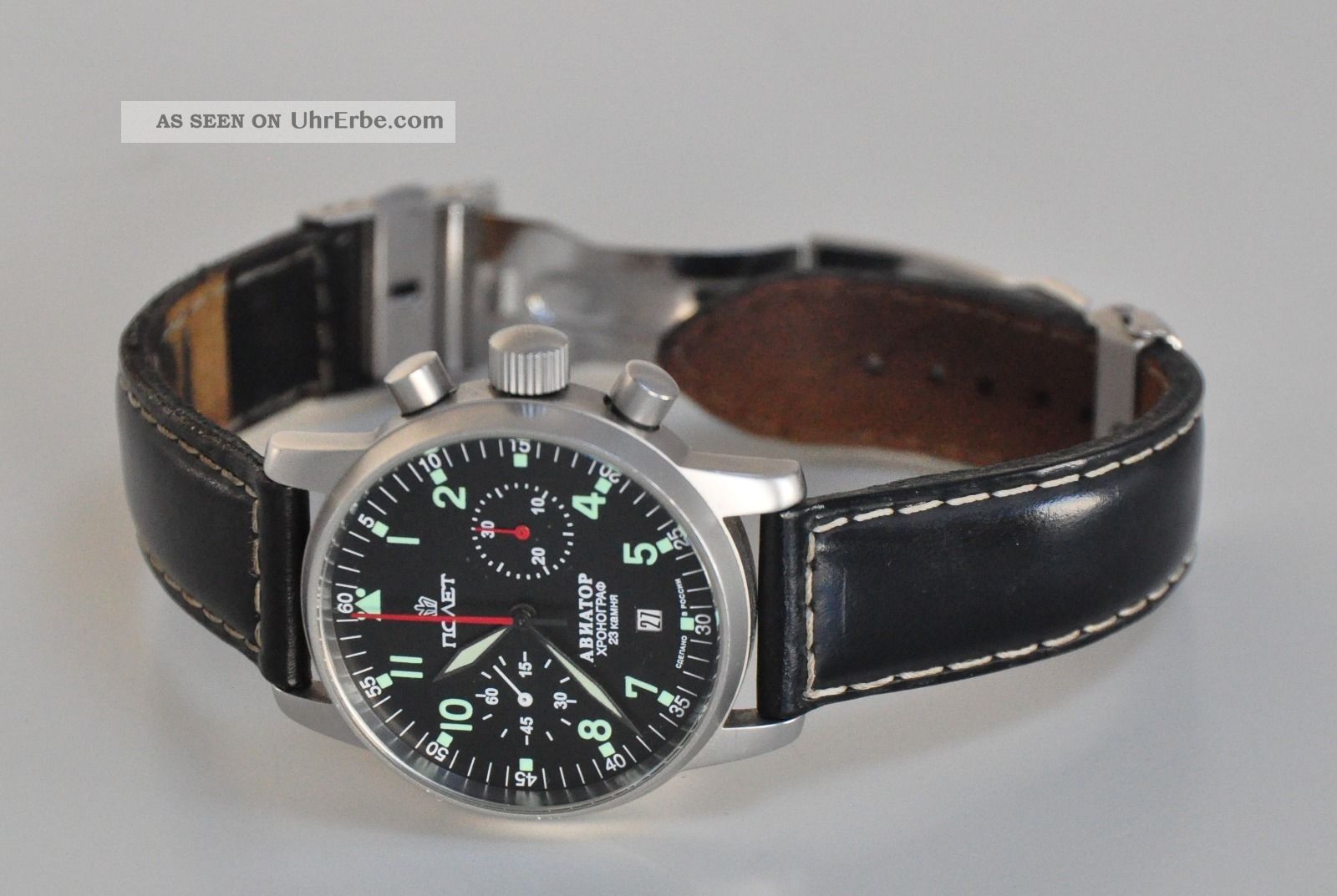 Poljot Aviator 1 Mechanischer Chronograph, Kaliber 3133