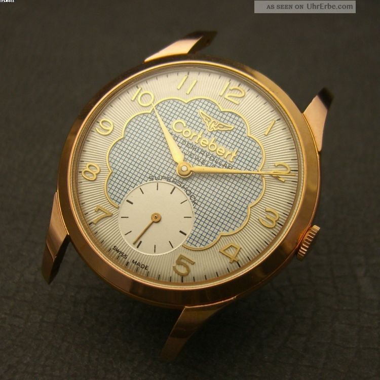Vintage 37mm Big Cortebert Turkish Railroad Dresswatch Eisenbahner Gold ...