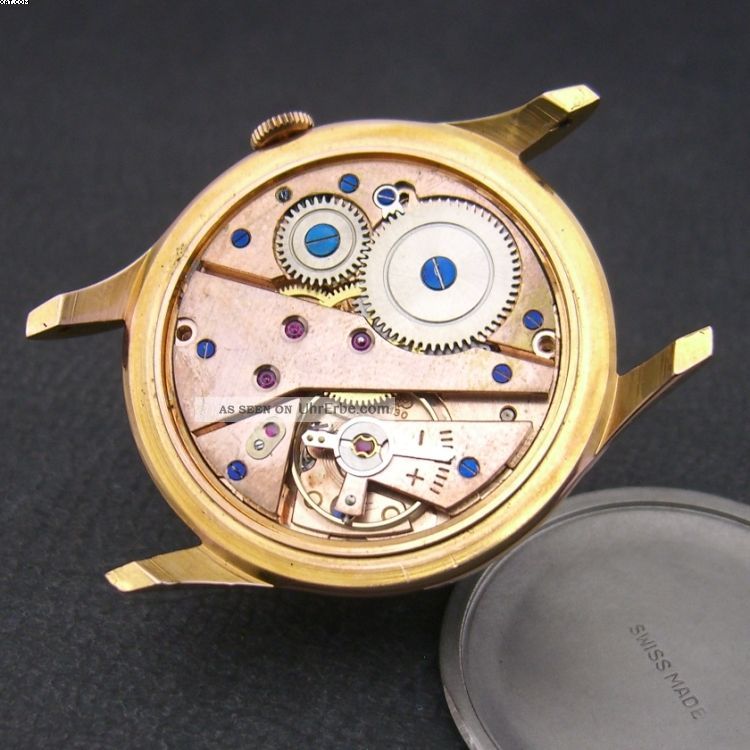 Vintage 37mm Big Cortebert Turkish Railroad Dresswatch Eisenbahner Gold ...