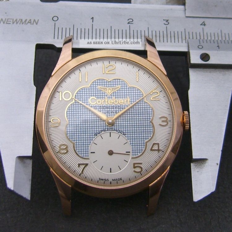 Vintage 37mm Big Cortebert Turkish Railroad Dresswatch Eisenbahner Gold ...
