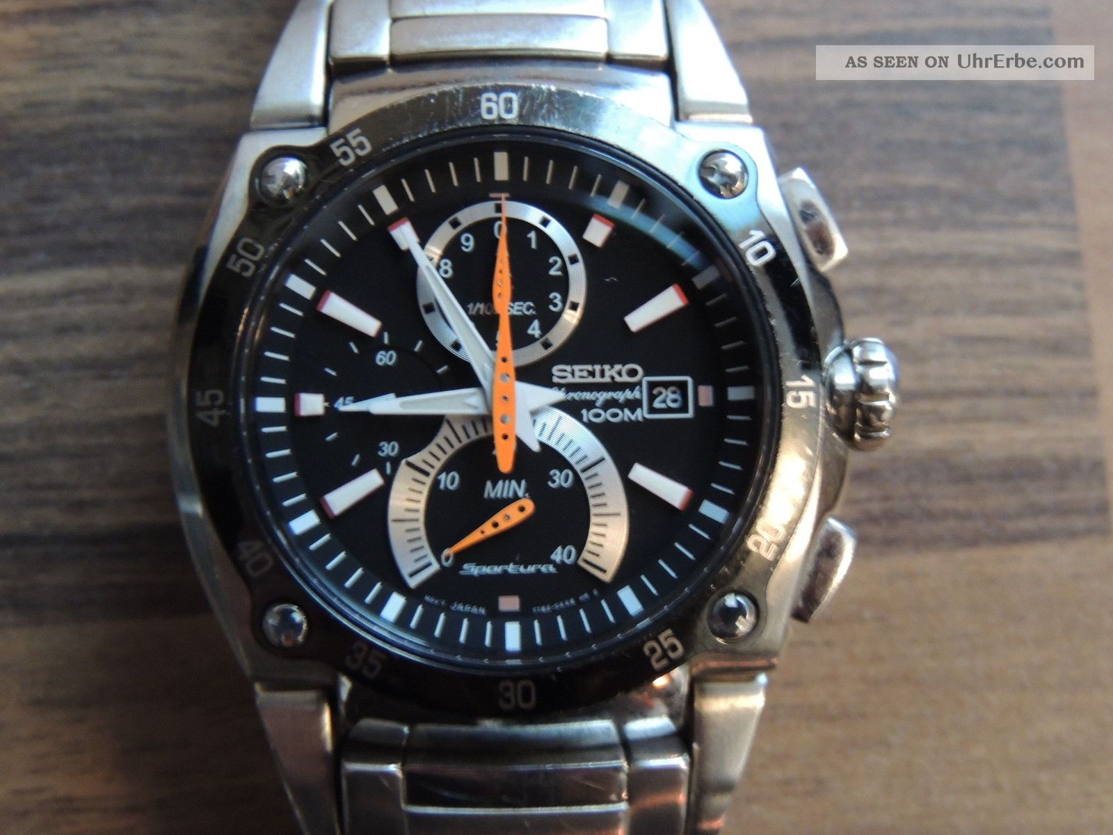 Seiko Sportura Spc001p1 Spc001 Chronograph Armbanduhr Selten ...