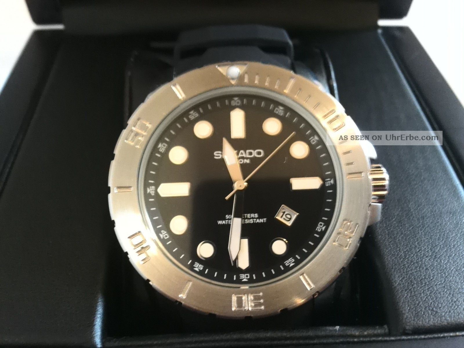 Sekado Aeon Silver Edition Taucher Herren Uhr Taucheruhr Herrenuhr Diver