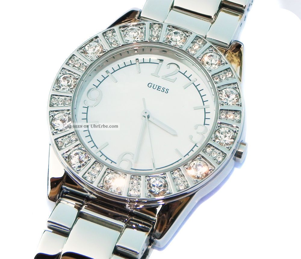 Glitzer Uhr Silber