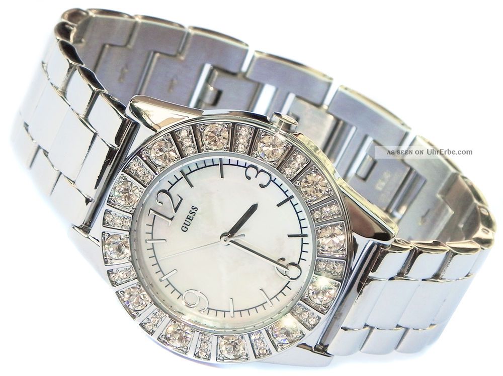 Glitzer Uhr Silber
