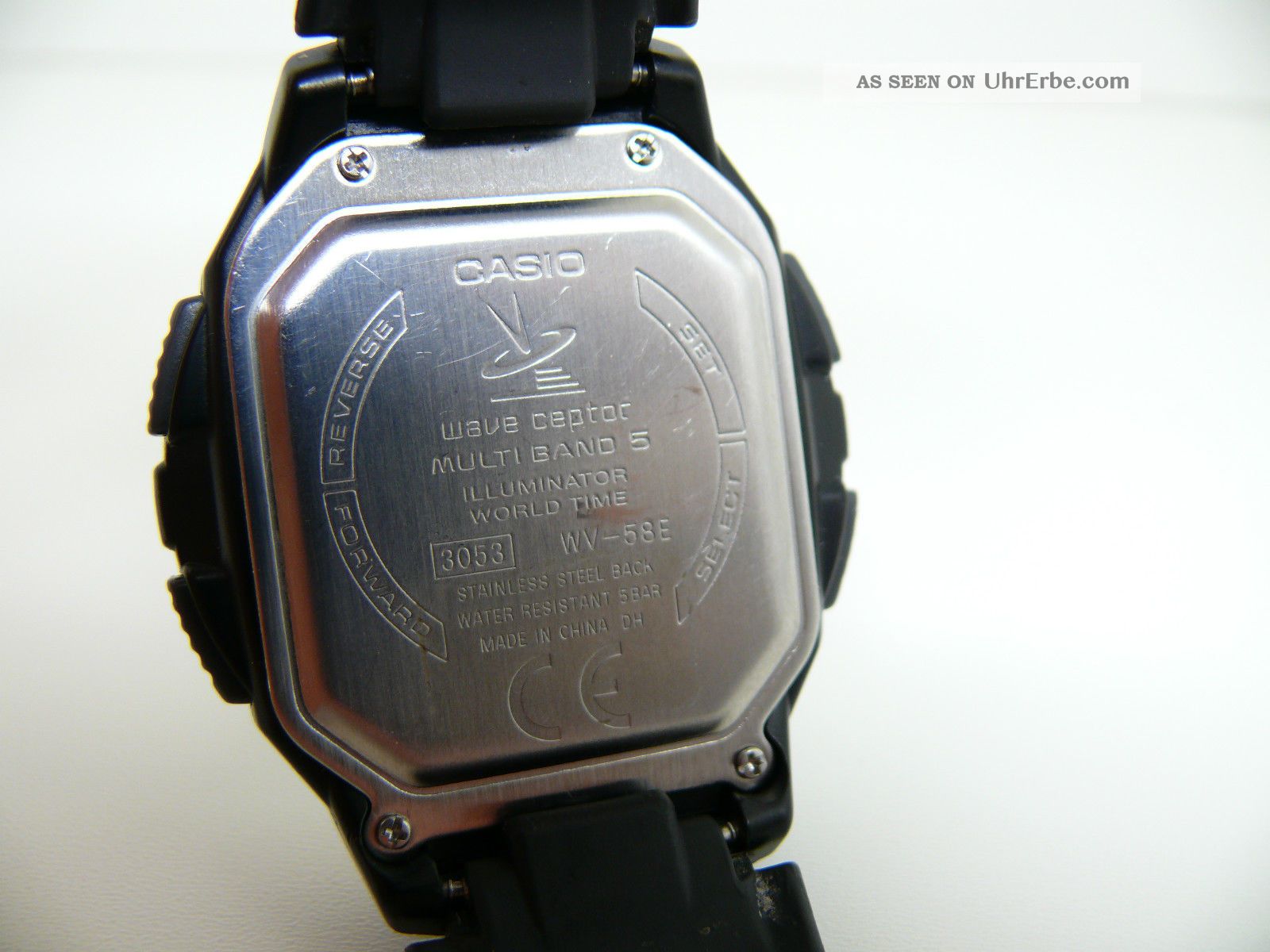 Casio Wv - 58e - 1avef 3053 Multi Band 5 Herren Funkuhr Armbanduhr Wave ...