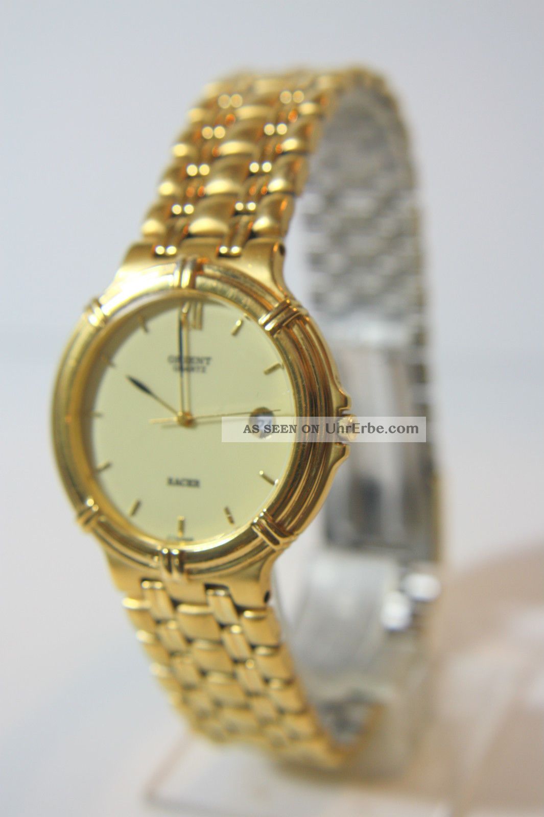 Schöne Große Sehr Flache Orient Racer Quartz Herrenarmbanduhr