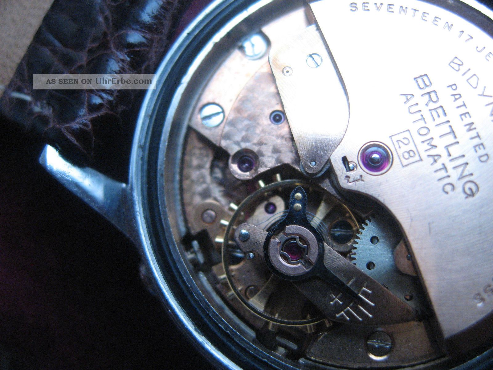 Breitling Datora Mondphase Vollkal. Felsa 693 Ref. 95 - 28 Rotgoldwerk ...