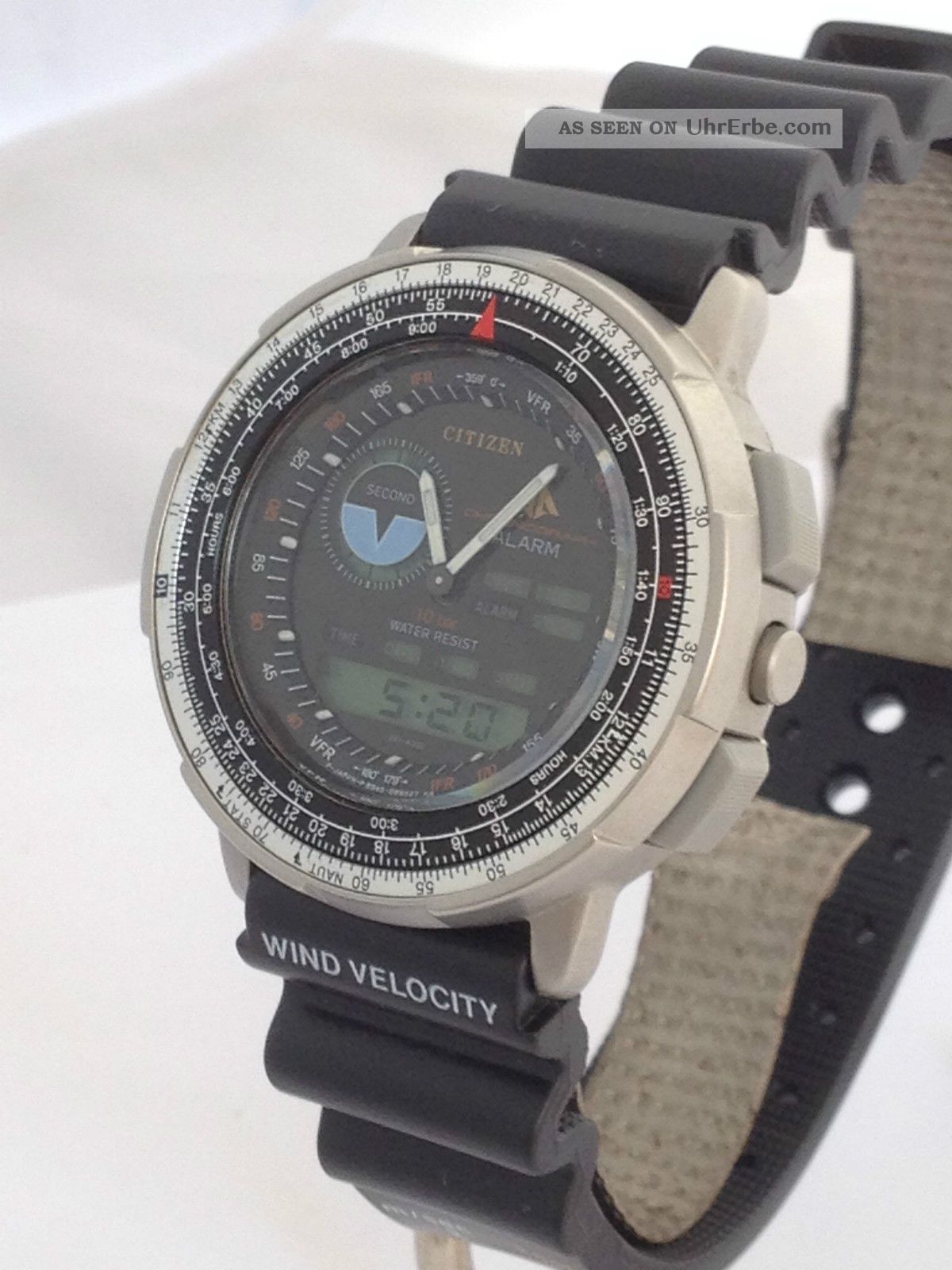 Uhr Watch Citizen Wingman 8945 Analog Wrist Watch Chronograph Lcd Date ...