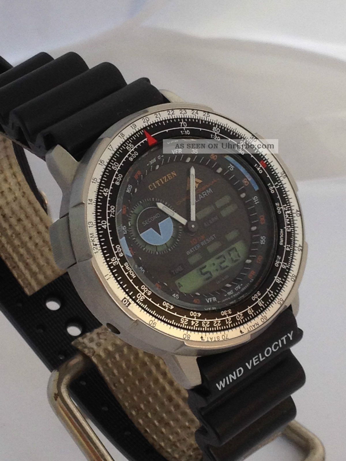 Uhr Watch Citizen Wingman 8945 Analog Wrist Watch Chronograph Lcd Date ...