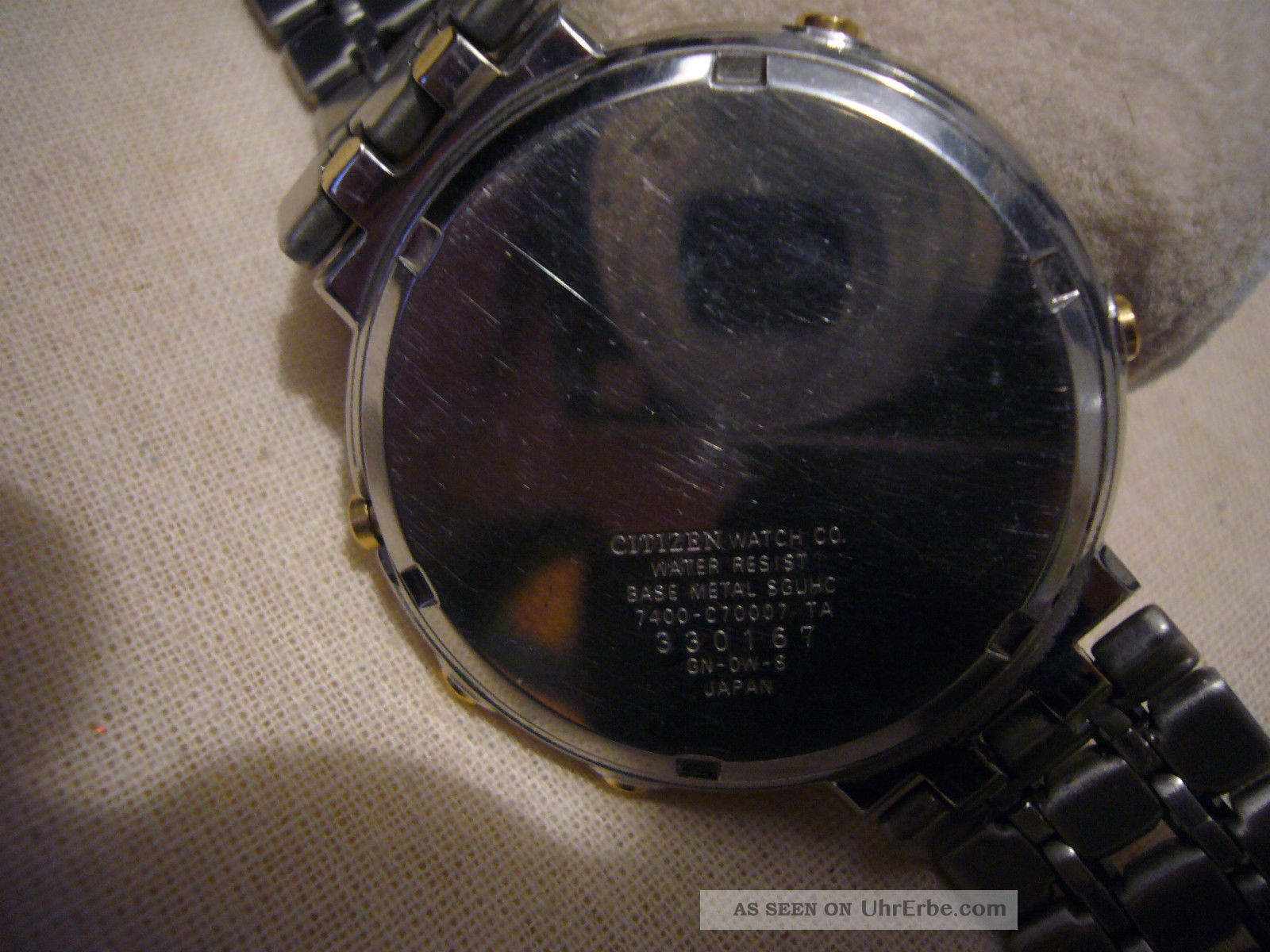 Citizen Ag 7400 1 Funkuhr Rare Radio Contgrolled Watch In Bi Color