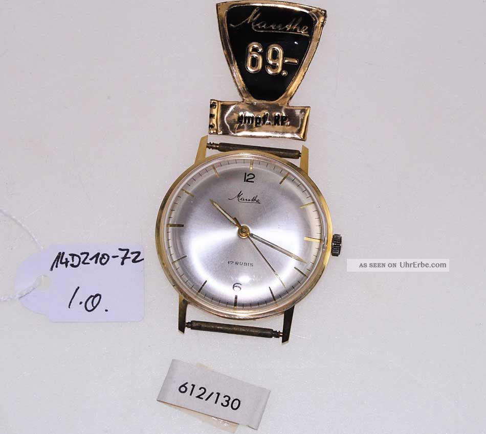 Mauthe 612 Watch Damen Herren Uhr 1950 /1960 Handaufzug Lagerware Nos ...