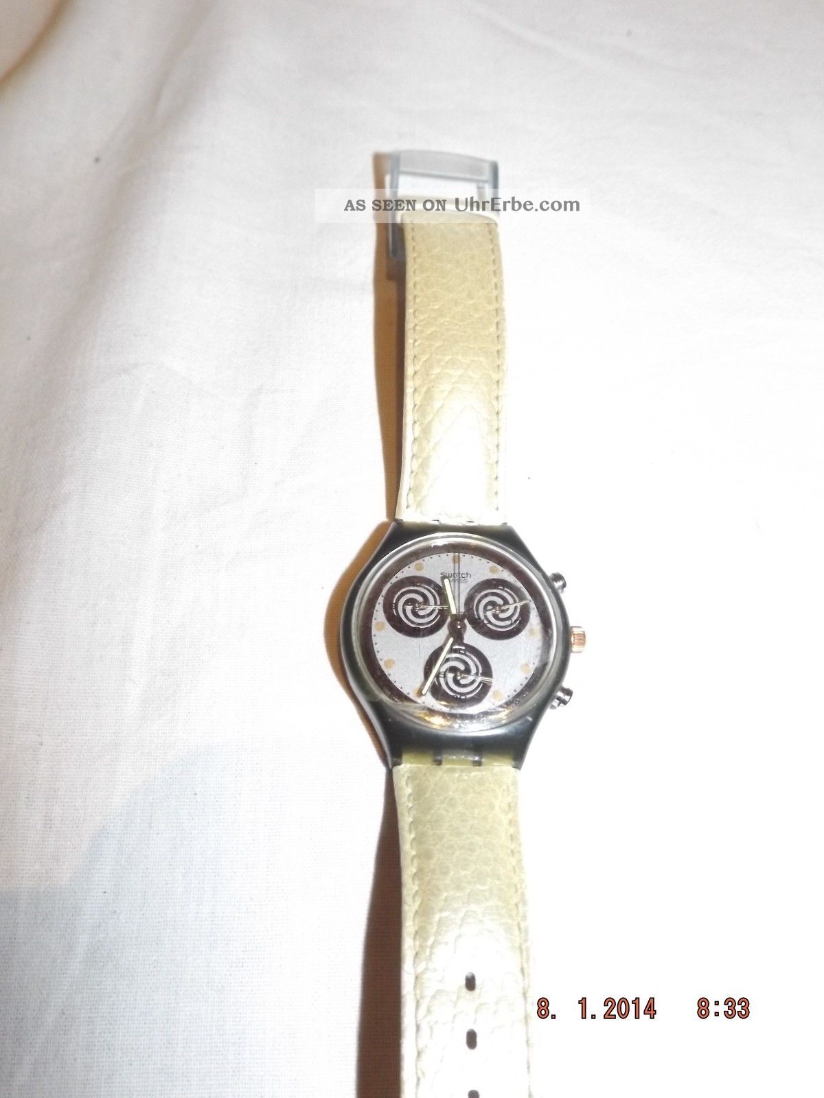 Swatch Uhr Chronograph 22 Jewels Armbanduhr Uhr 25