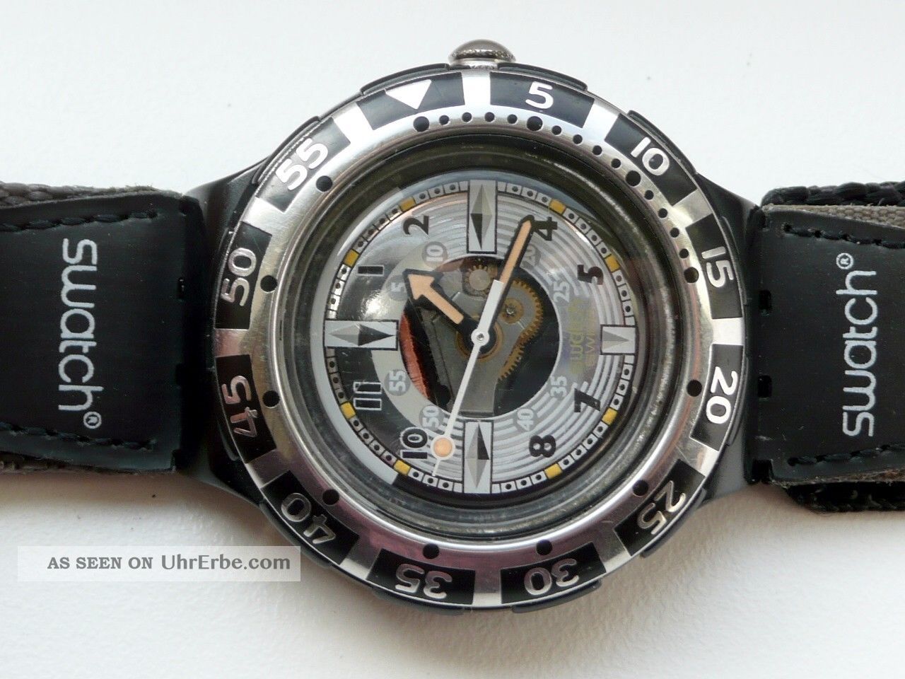 Swatch Scuba Squiggly 1994 Sdb104 Neues Klettband