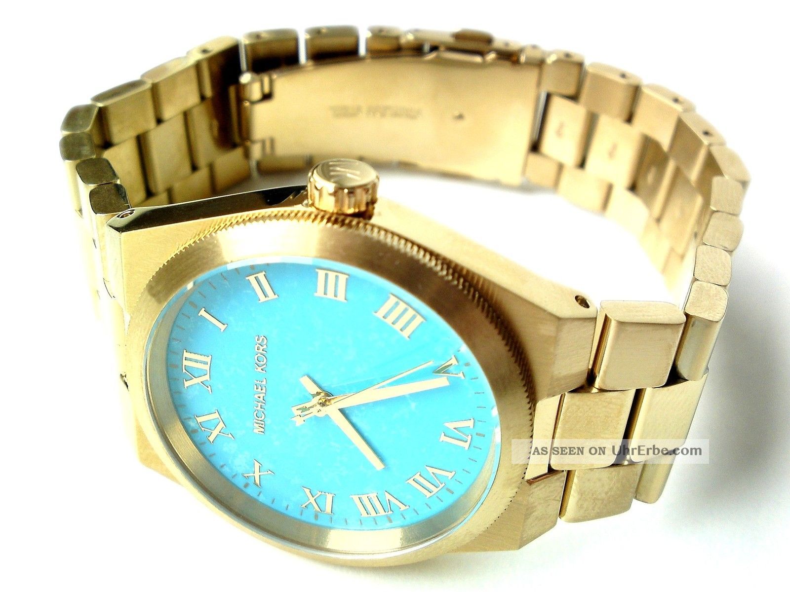 Michael Kors Damen Armbanduhr Brooks Channing Türkis Edelstahl ...
